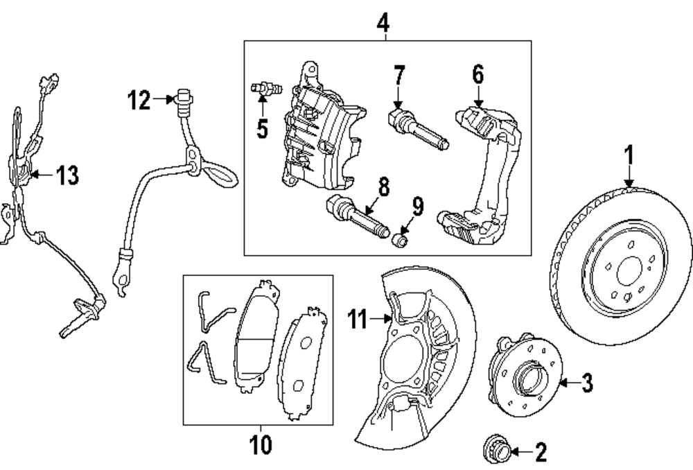 4775042130 - 2023-2024 Subaru Solterra - Caliper Assembly | Subaru Parts HQ