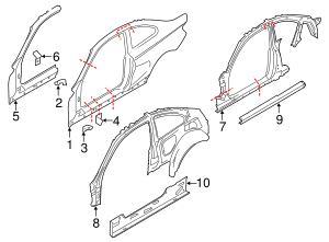 41-21-7-284-399 - Uniside Bracket 2014-2021 BMW | AutoNationParts.com
