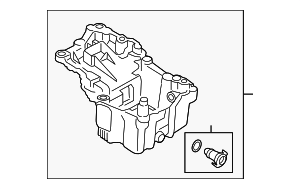 Genuine OEM Ford Part - Oil Pan ML3Z-6675-J | Genuine OEM Ford Parts ...