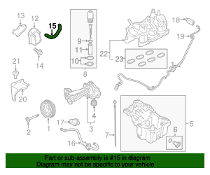 2015-2020 Ford F-150 Water Inlet FL3Z-8A519-A | TascaParts.com