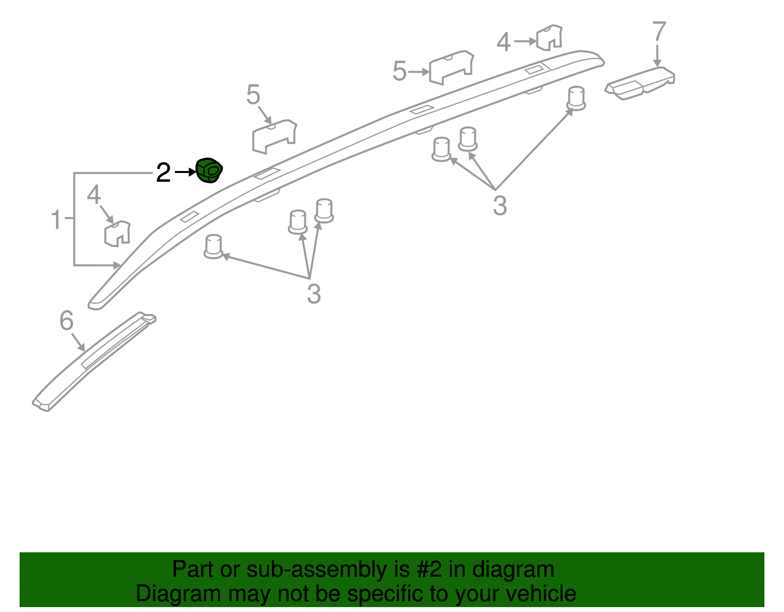 75255-T7A-003 - Roof Rail Plug 2016-2017 Honda HR-V | Honda Parts Online