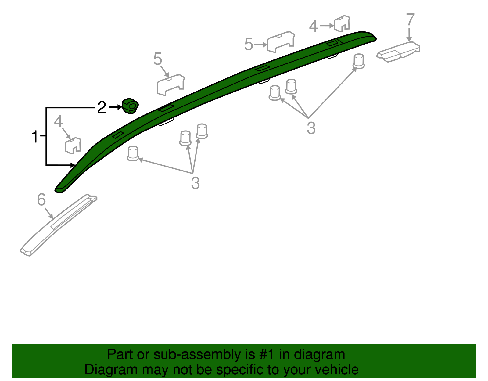 75250-T7A-013 - 2016-2022 Honda HR-V - Rail Assembly R Roof | Honda Car ...