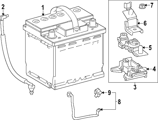 2023-2024 Toyota Battery Cable 82123-16220 | Toyota Parts Center