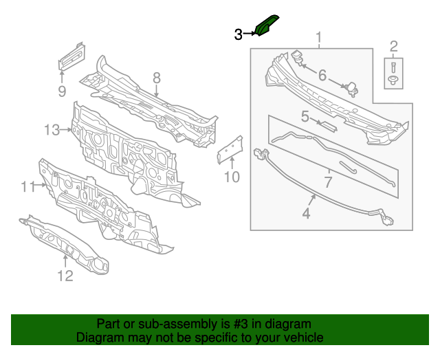 86153-B0000 - Side Seal 2017-2018 Kia | Kia.Parts Store