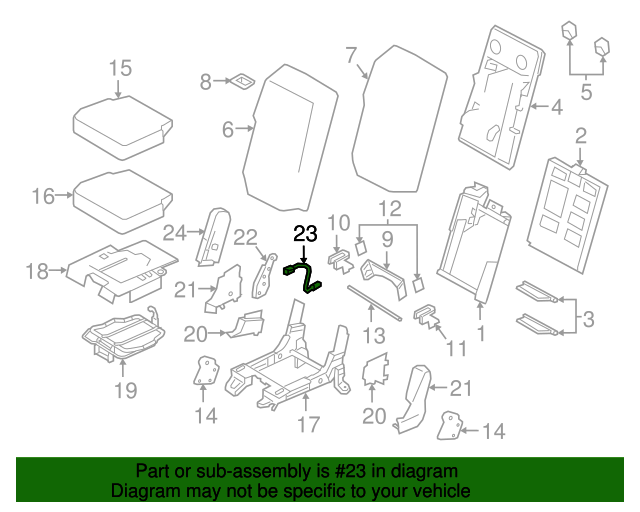 87858-EZ00A - Check Strap 2016-2024 Nissan | Nissan Parts & Accessories ...