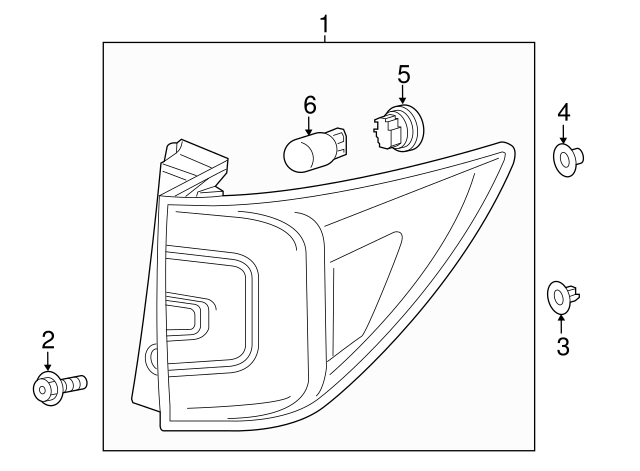 OEM 2008-2024 Honda Tail Lamp Assembly Grommet 91626-STK-A01 | Honda ...