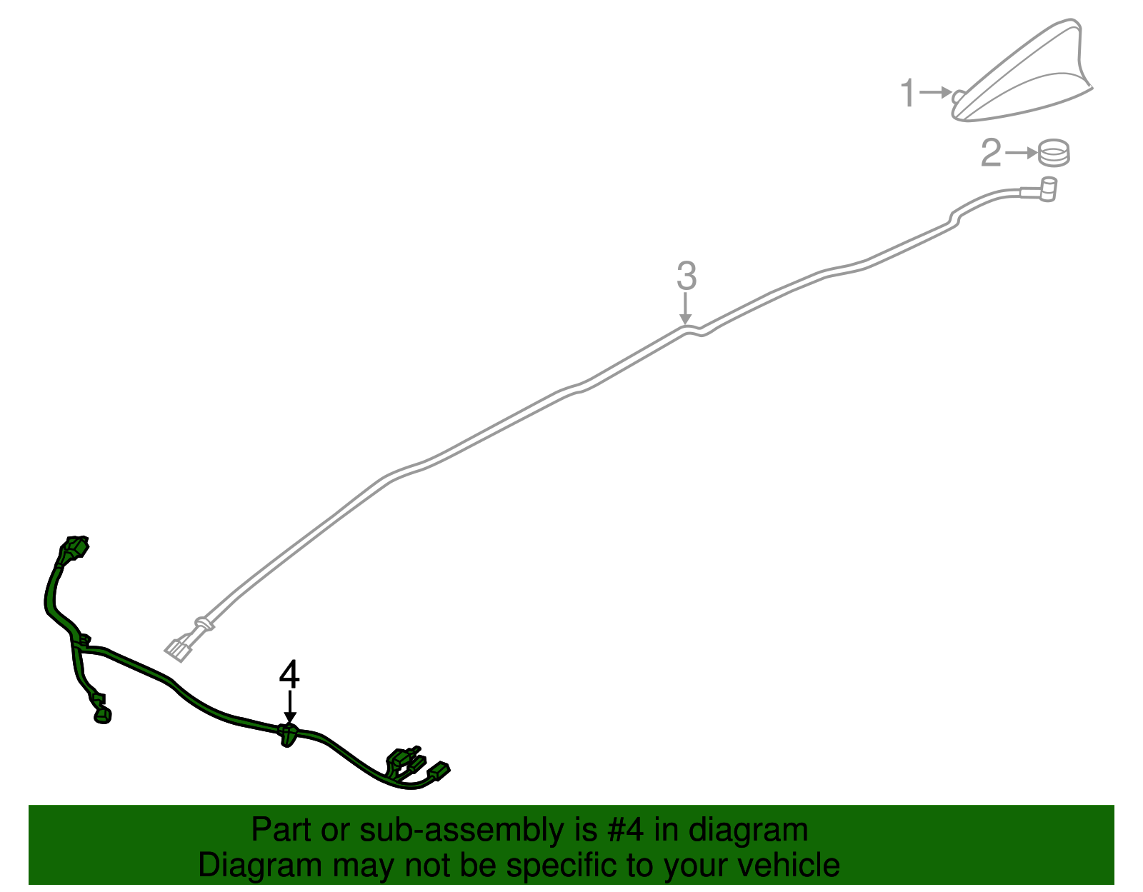 96220-4Z200 - Antenna Cable 2013-2016 Hyundai | AutoNation Parts