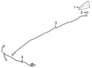 2017-2018 Hyundai Santa Fe Antenna 96210-4Z260-VR4 | OEM Parts Online