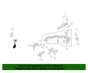 1999-2012 Mitsubishi Upper Hinge MR271688 | Mitsubishi Parts Warehouse ...