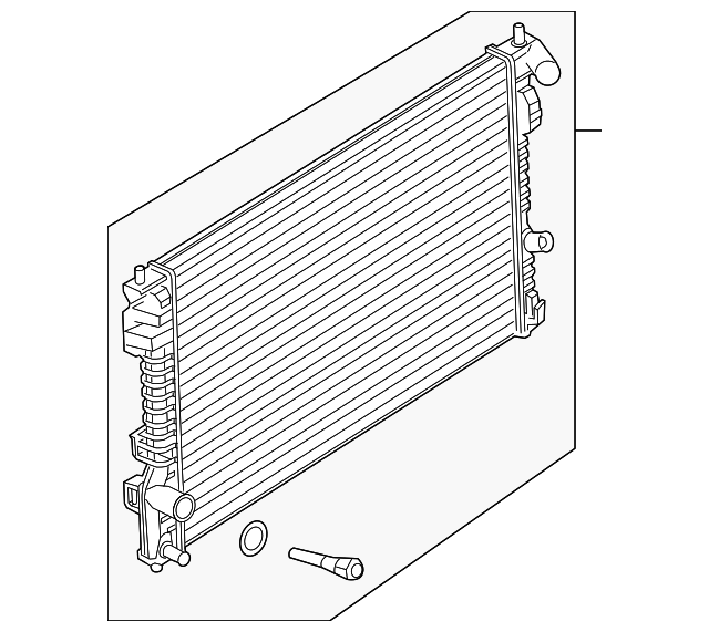 Genuine OEM Ford Part - Radiator DB5Z-8005-EA | Genuine OEM Ford Parts ...