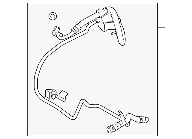 32416797306 - 2010-2019 BMW Power Steering Return Hose (32-41-6-797-306 ...