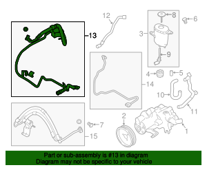 32-41-6-797-306 - Return pipe 2010-2019 BMW | AutoNation Parts