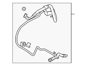32416797306 - 2010-2019 BMW Power Steering Return Hose (32-41-6-797-306 ...