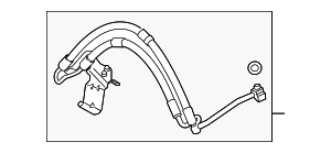 32416786573 - 2009-2019 BMW Power Steering Pressure Hose (32-41-6-786 ...