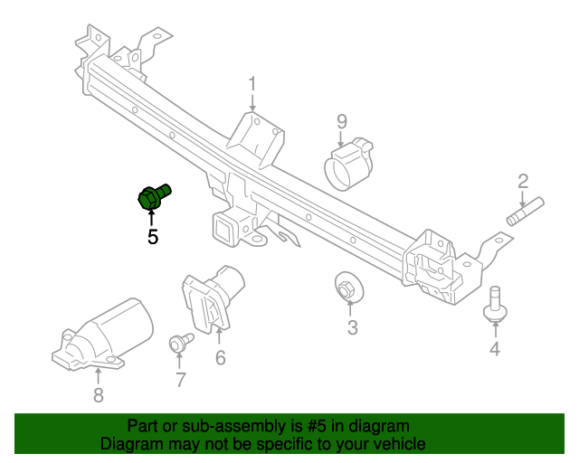 2009-2019 Ford Trailer Hitch Upper Bolt -W712171-S439 | OEM Parts Online