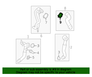 2017-2020 Porsche Panamera Coolant Hose Clamp 9A7-121-530-00 | Sunset ...