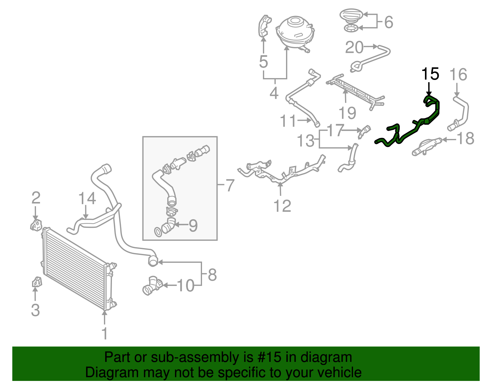 1J0-122-447-ER - Hose 2004-2006 Volkswagen | Euro Parts 4 Less