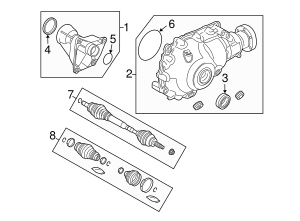 IED500120 - CV Axle Assembly 2003-2012 Land Rover Range Rover ...