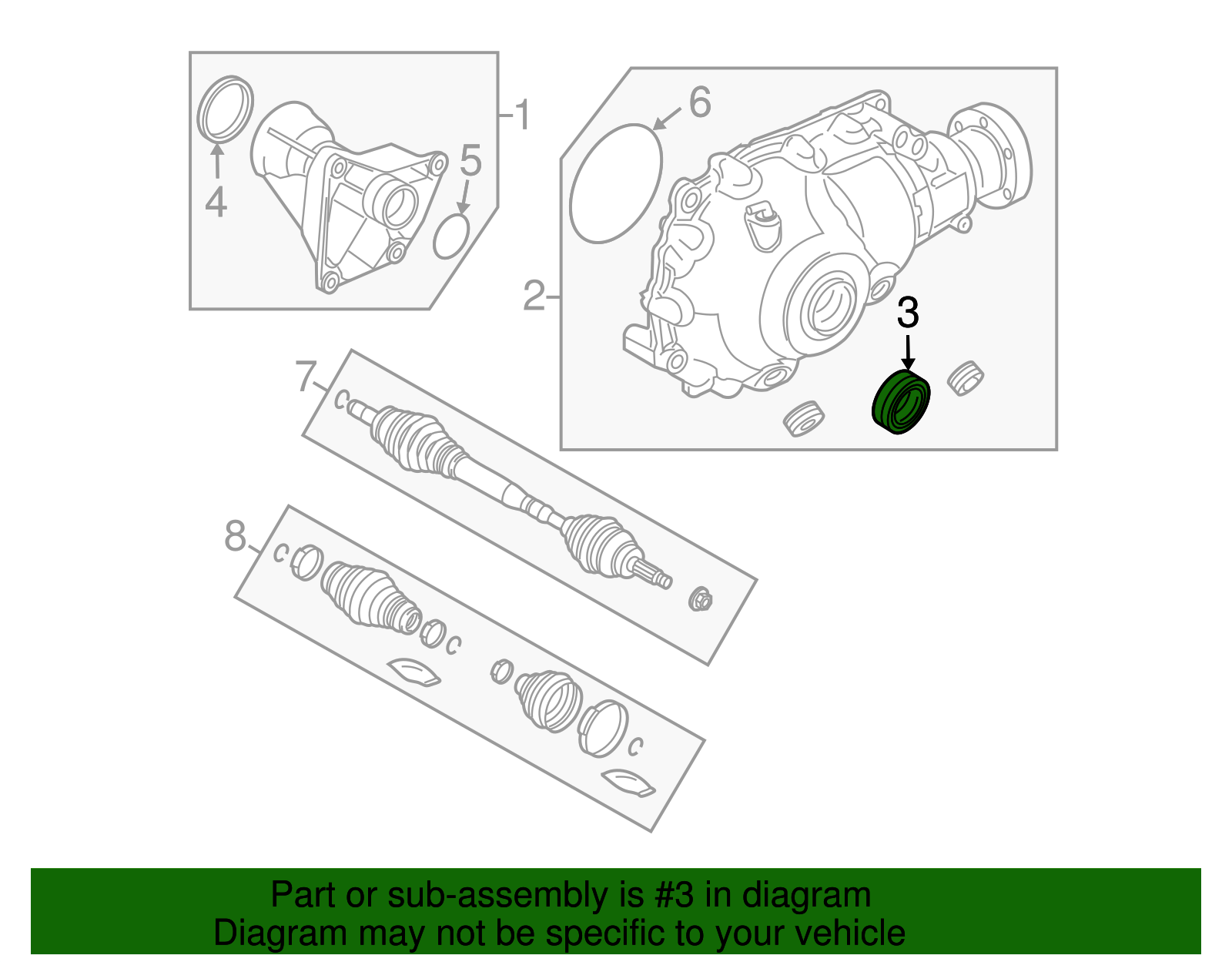 Genuine OEM Side Seals Part# TZB000050 Fits 2003-2012 Land Rover Range ...