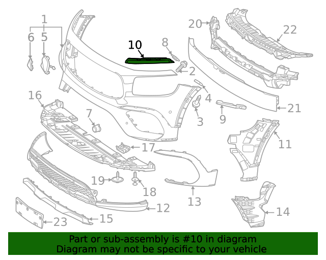 2020-2021 Mercedes-Benz GLB 250 Upper Bracket 247-885-56-05 | MB OEM Parts