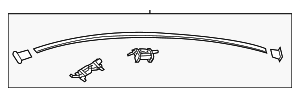 2021-2023 Hyundai Elantra Roof Molding 87230-AB000 | OEM Parts Online