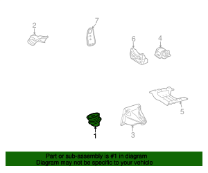 221-240-08-17-64 - Engine Mount 2007-2011 Mercedes-Benz ...