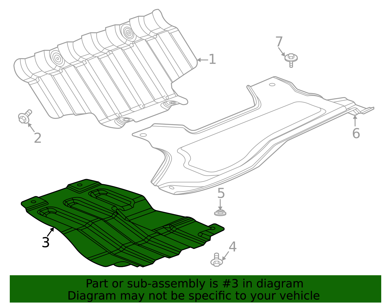 2020-2025 GM Underbody Skid Shield 84154831 | GM Parts Center