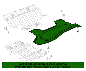 2020-2022 GM Rear Frame Heat Shield 84621259 | GMPartsDirect.com