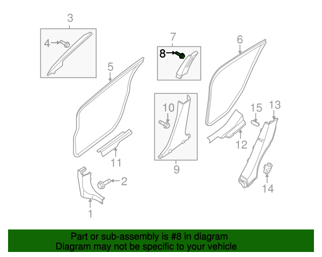 1998-2023 Nissan INTERIOR TRIM CLIP (S14 S15 R33 R34 Z33 R35 +more ...
