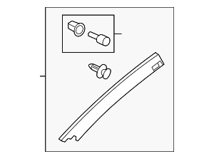 84101-T2A-A01ZA - Windshield Pillar Trim 2013-2017 Honda Accord | Honda ...