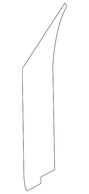 Genuine OEM Front Driver Side Door Window Frame Front Applique Tape ...