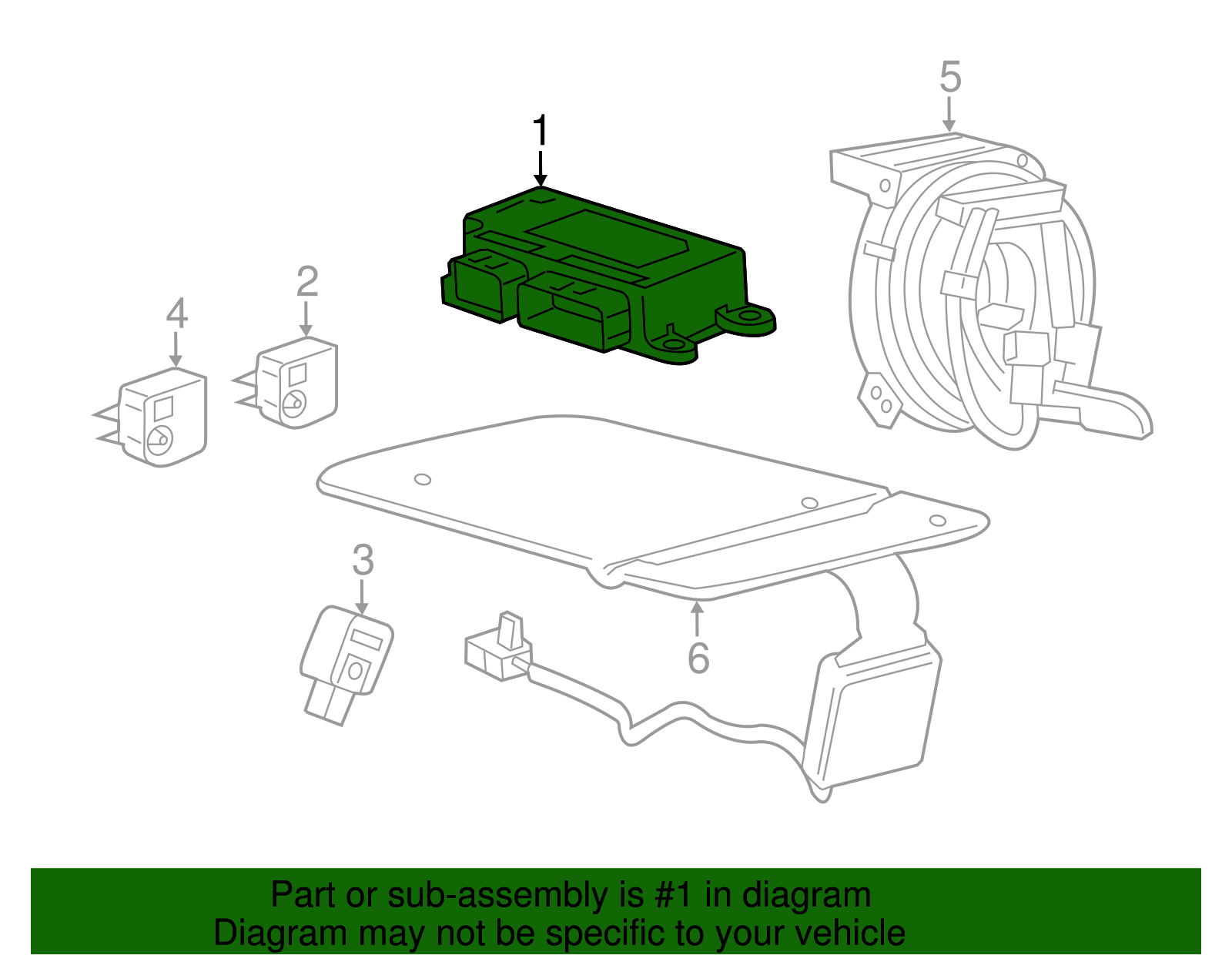 2017-2020 Buick Envision Restraints Control Module 13520994 | Hadwin ...