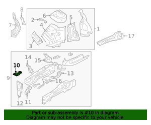 2018-2019 Volkswagen Atlas Rail Assembly Bracket 3QF-804-594 | QuirkParts