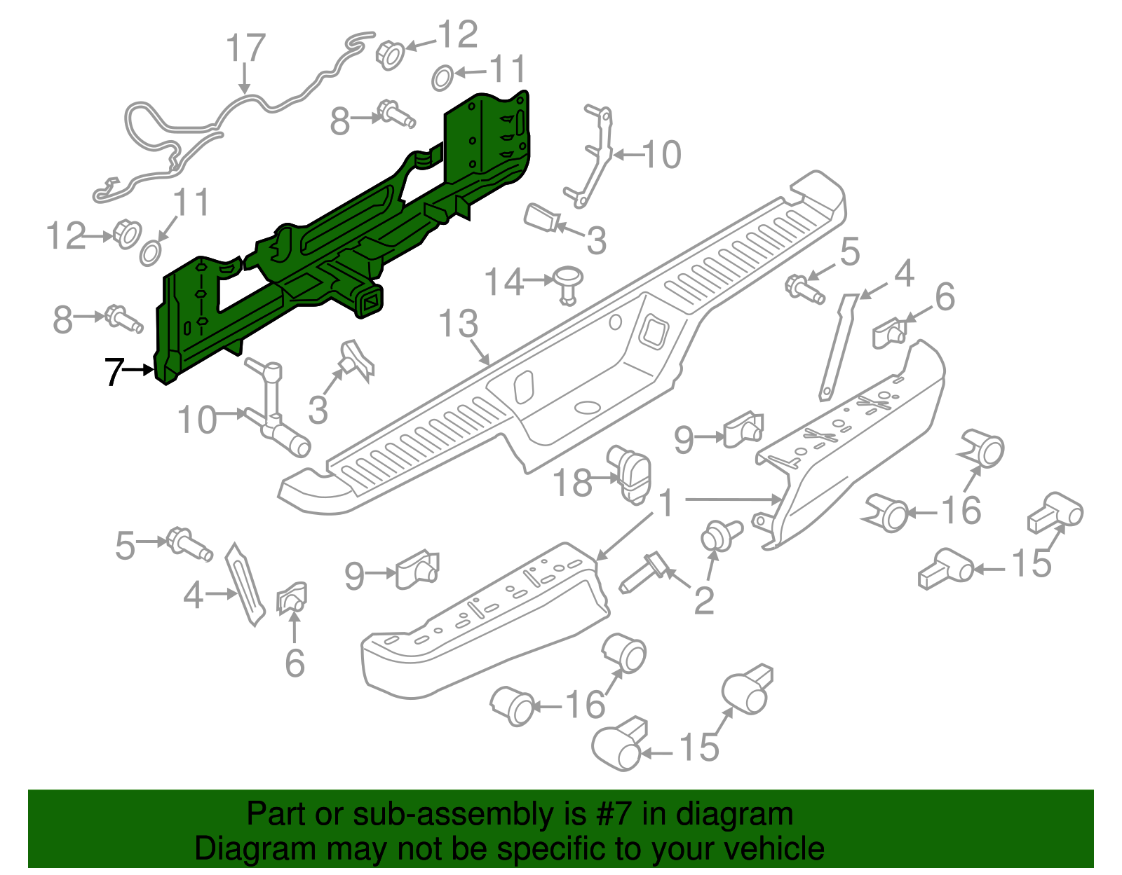 2015-2023 Ford F-150 | Kit - Trailer Hitch Bar | ML3Z-19D520-B | Walls ...