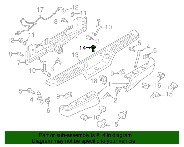 2015-2021 Ford F-150 OEM Insert FL3Z-17B807-AB | OEM Ford Parts