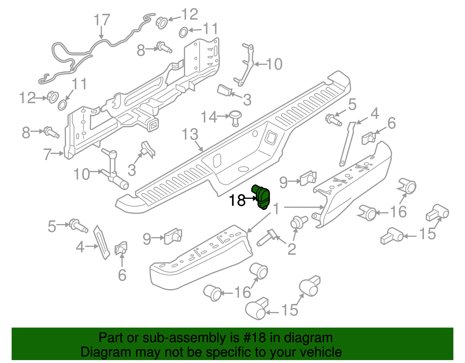 2015-2025 Ford Trailer Tow Harness Connector FU5Z-14489-A | OEM Parts ...