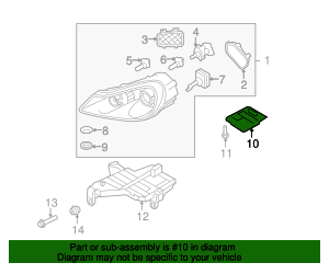 955-631-194-03 - Headlight Control Module 2008-2010 Porsche Cayenne ...