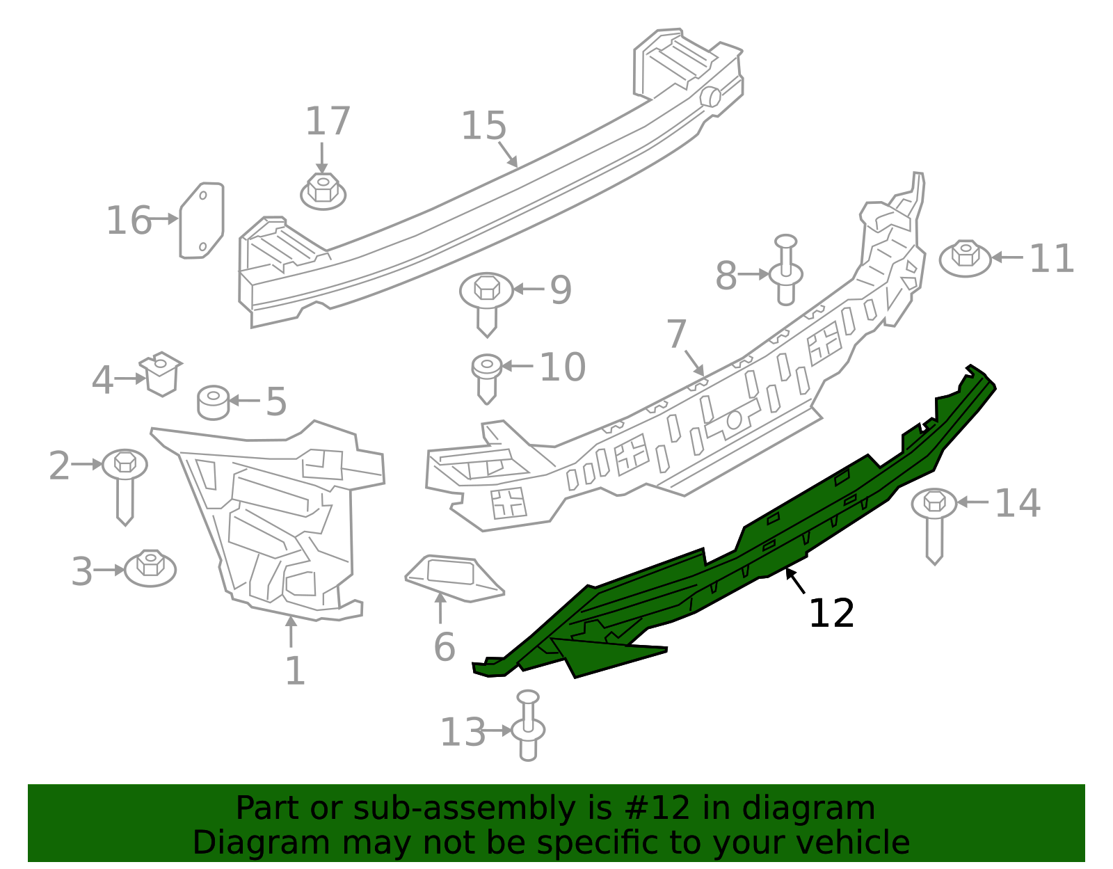 51128075245 - 2019-2025 BMW M850i xDrive Energy Absorber (51-12-8-075 ...