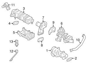 2009-2018 Mopar Egr Cooler 68048988AA | TascaParts.com