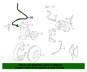 34521182159 - 1997-1999 BMW ABS Sensor (34-52-1-182-159) | BMW of South ...