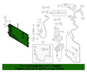 2012-2017 Audi A/C Condenser 8T0-260-403-F | OEM Parts Online