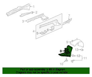 987-504-123-05 - Fender Splash Shield 2005-2008 Porsche ...