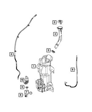 2017-2025 Mopar Washer, Windshield Pump 68310928AA | My Mopar Parts