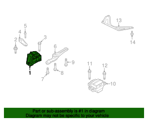 8J0-199-262-G - Engine Mount 2012-2013 Audi | AutoNationParts.com
