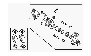 58210-P2300 - Caliper Assembly 2021-2023 Kia Sorento | Kia.Parts Store