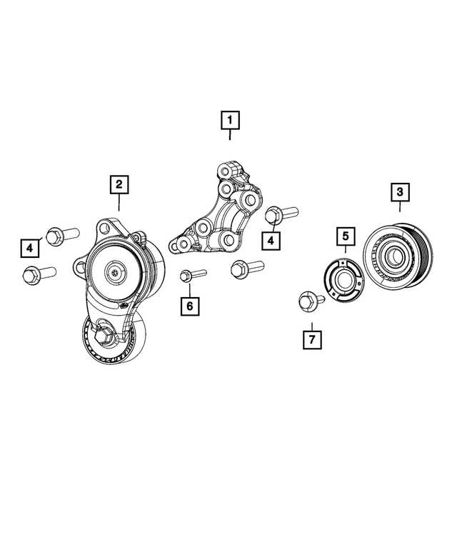 2014-2023 Mopar Tensioner Support Bracket 68229586AA | AutoNationParts.com