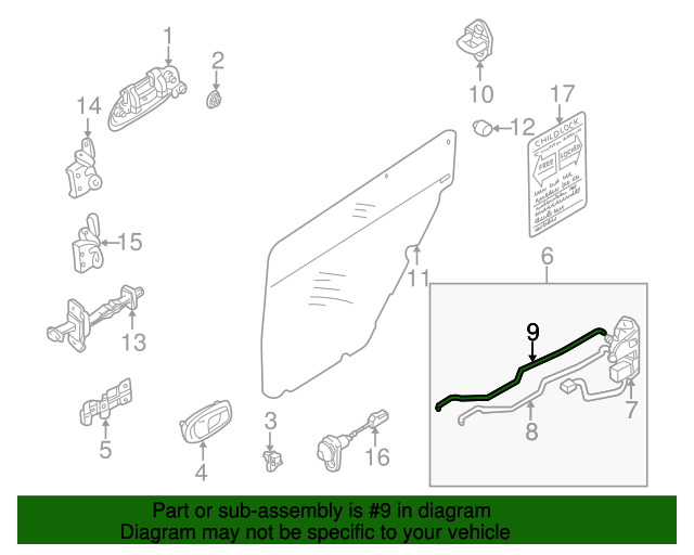 0K2N1-73314 - Control Rod 2002-2004 Kia Spectra | Kia.Parts Store