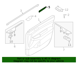 2020-2023 Hyundai Palisade Handle Cover 82732-S8000-CA | OEM Parts Online
