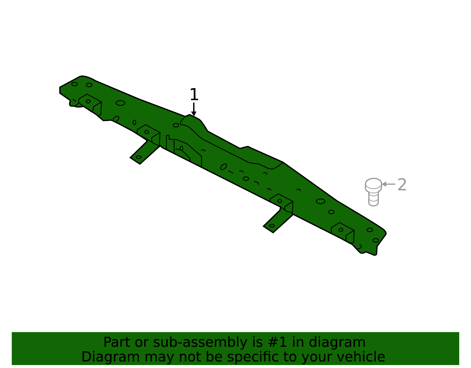 2018-2020 Nissan Kicks Upper Tie Bar F2511-5RLMH | OEM Parts Online