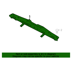F2511-5RLMH - Radiator Support Tie Bar 2018-2020 Nissan Kicks ...